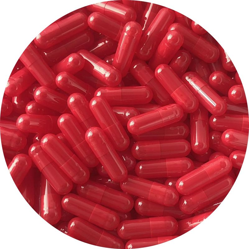 Pure Capsules®Size 0 Empty Red Capsule, Gel Capsule, Empty Pill ...
