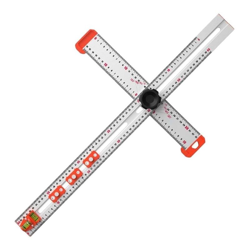 Heuitgs T-shaped ruler, drilling positioning ruler, angle adjustable ...