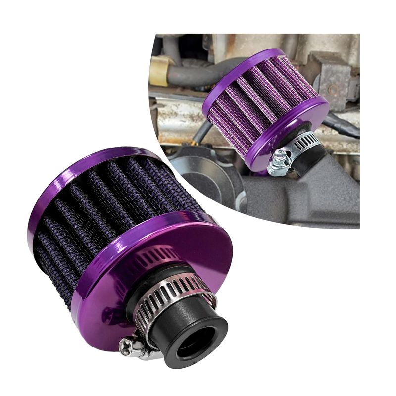 Suvnie 12mm Mini Air Filter, Universal Motor Cold Air Intake Filter ...