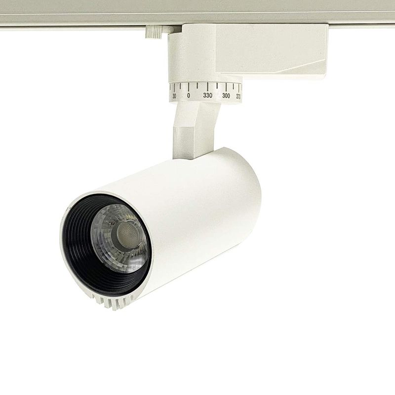 Duct Rail Spotlight, Built-in LED, Cylinder Type, 10W, Daylight, White ...