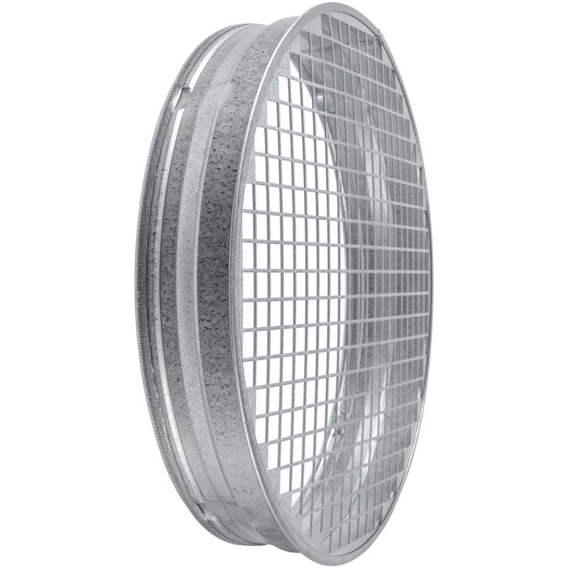 HVAC OV Galvanized Metal Duct End Cap - 10 Inch Fit with Mesh/Net ...