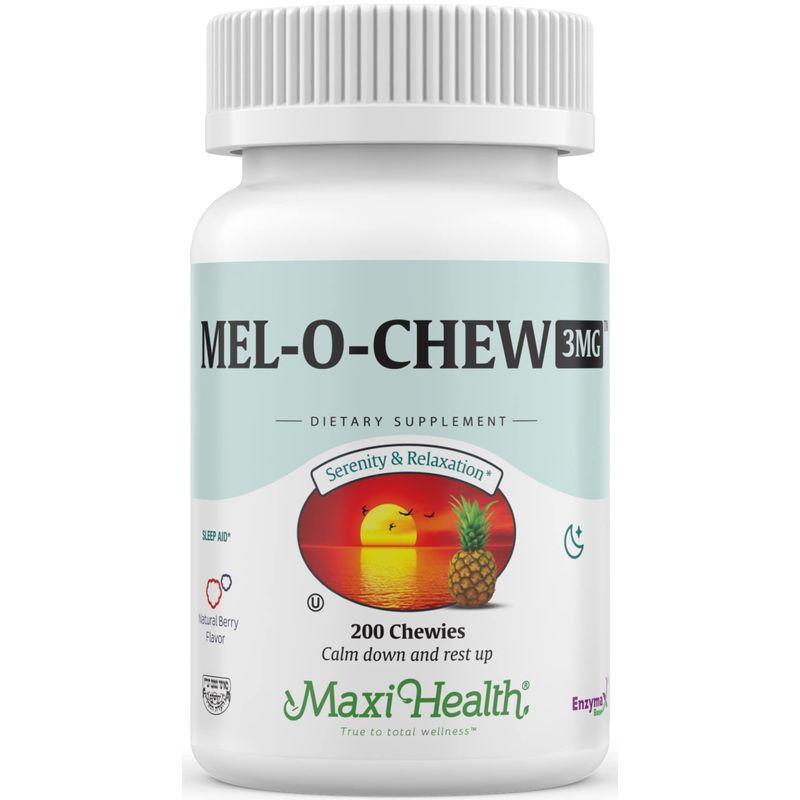 Maxi Health Extra-Strength Mel-O-Chew 3 MG Kosher Chewable Melatonin ...