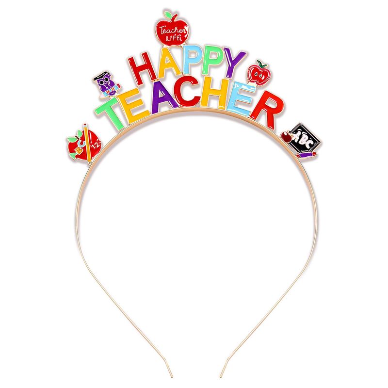 CEALXHENY Teacher Headbands for Women, Colorful Fri-Yay Headbands Cute ...