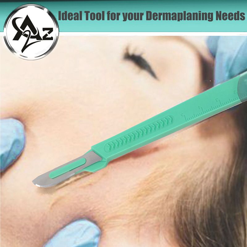 10 DISPOSABLE Scalpel Blade #20 Exfoliating, Dermaplaning Callus & Wart ...