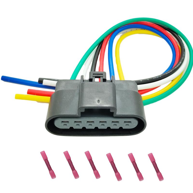 Micarun 6 Wires Trailer Brake Continue Relay Assembly Connector Wiring ...