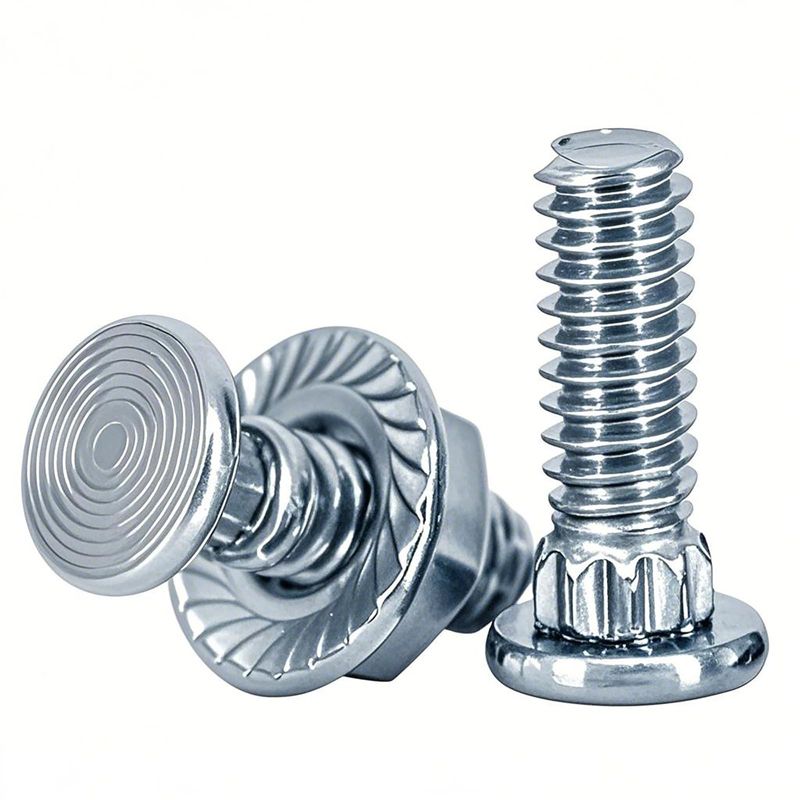 1/4" x 3/4" Flat Head Carriage Bolts with Knurled Neck,Zinc Plated ...