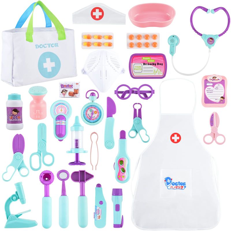 Doctors Set for Kids, Doctors Kit Toy Medical Playset with Doctor Bag ...