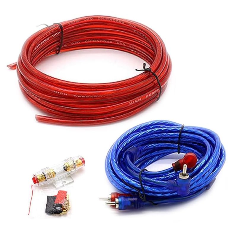 Audio Power Kit Cable 8 Gauge High Power Amplifier Wiring Kit Amplifier ...