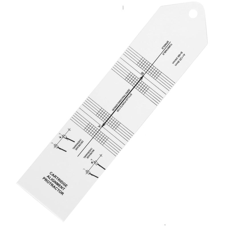 Turntable Phono Cartridge Stylus Alignment Protractor Tool Precisions ...