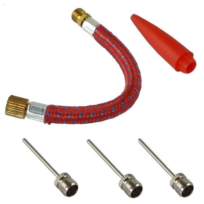 Komonee 5Pc Inflatable Pump Adapter Kit Ball Needles Set with Car Valve ...