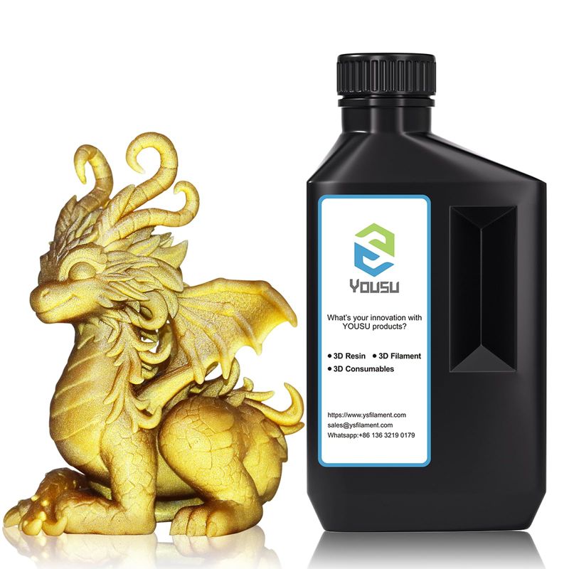 YOUSU 3D Printer Metallic Resin,1kg Fast Curing 3D Resin, Magical ...