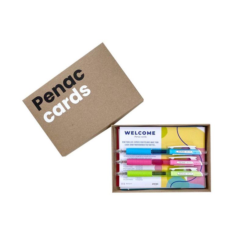 Greeting Cards | Penac Cards | Greeting Card | 29 Cards & 3 Colored Gel ...