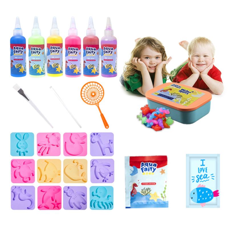 Balakaka Magic Water Elf with 6 Bottles of Colour Gel, DIY Magic Water ...