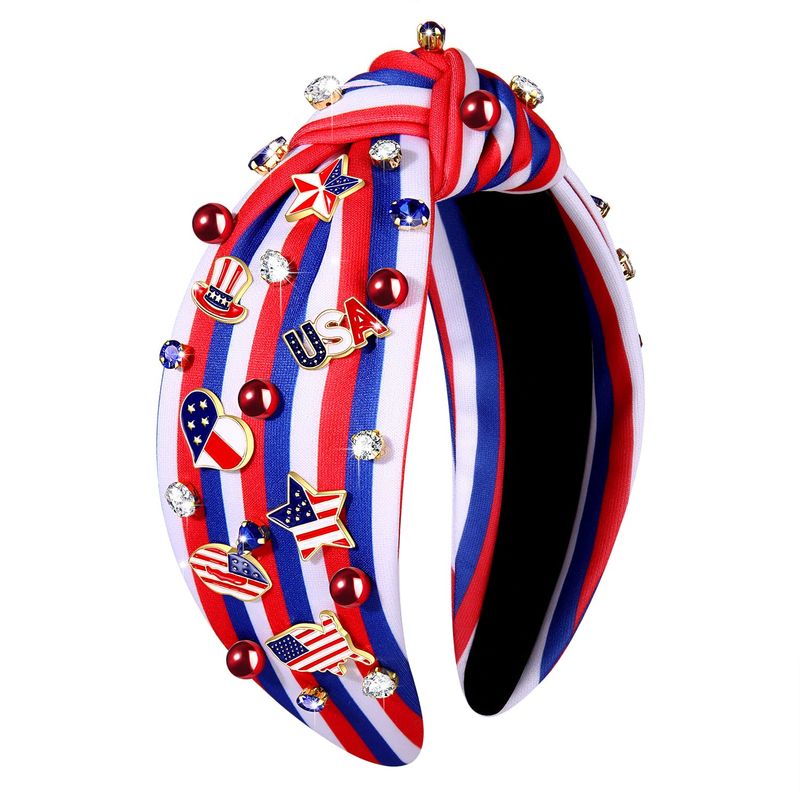 BSJELL 4th of July Headband for Women American Flag Patriotic USA Heart ...