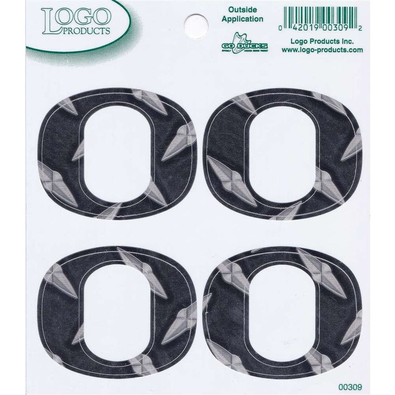 Oregon Ducks Logo Decal Sheet - Diamond Plate - 4 Decals - Online ...