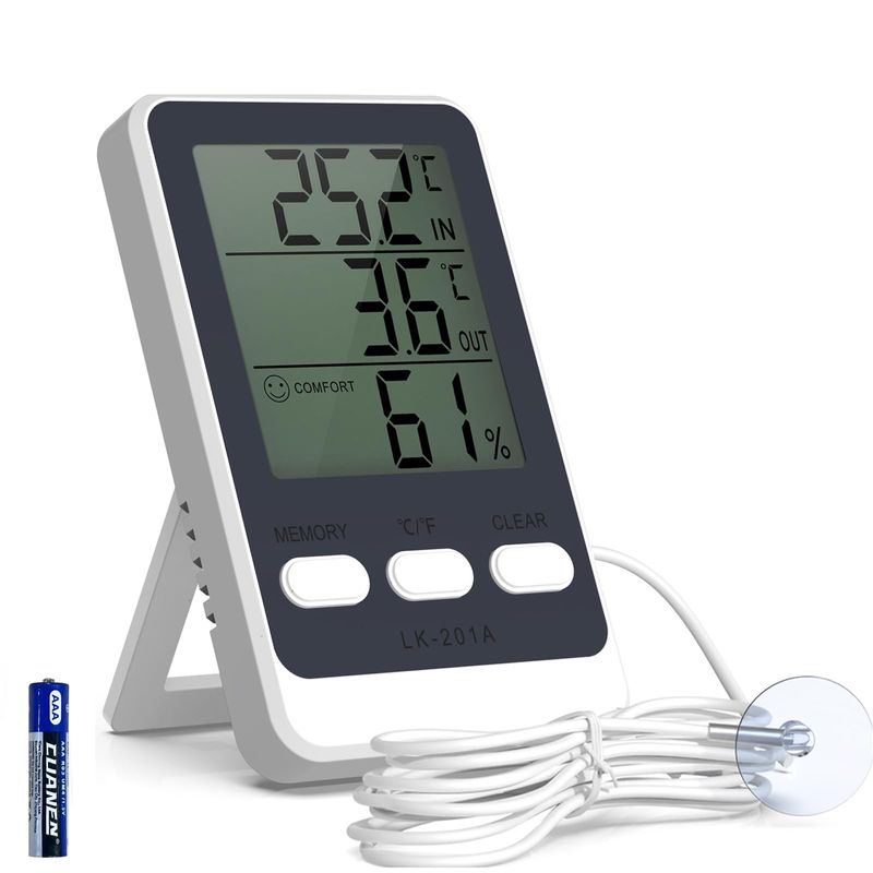 Brifit Probe Refrigerator Thermometer, Digital Fridge Freezer ...