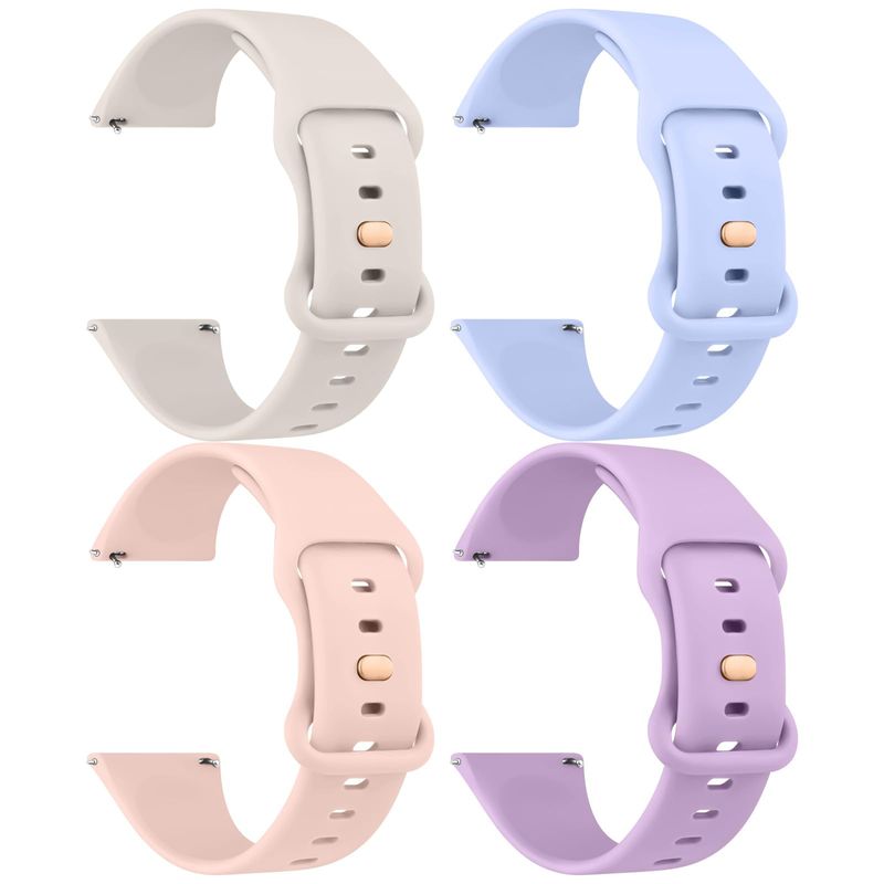 AK 4 Pack Smart Watch Straps 20mm for Women Men, Replacement Straps ...