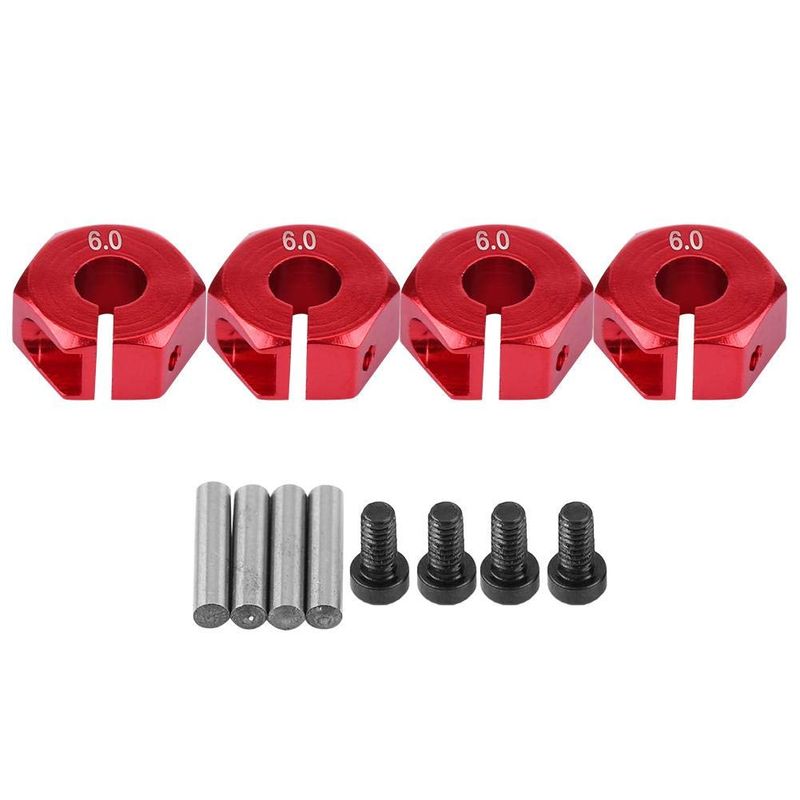 Wheel Hex Hub Adapters, 12mm Universal Wheel Hex Hub Adapter for HSP Sakura 1/10 Scale RC Car(6 ...