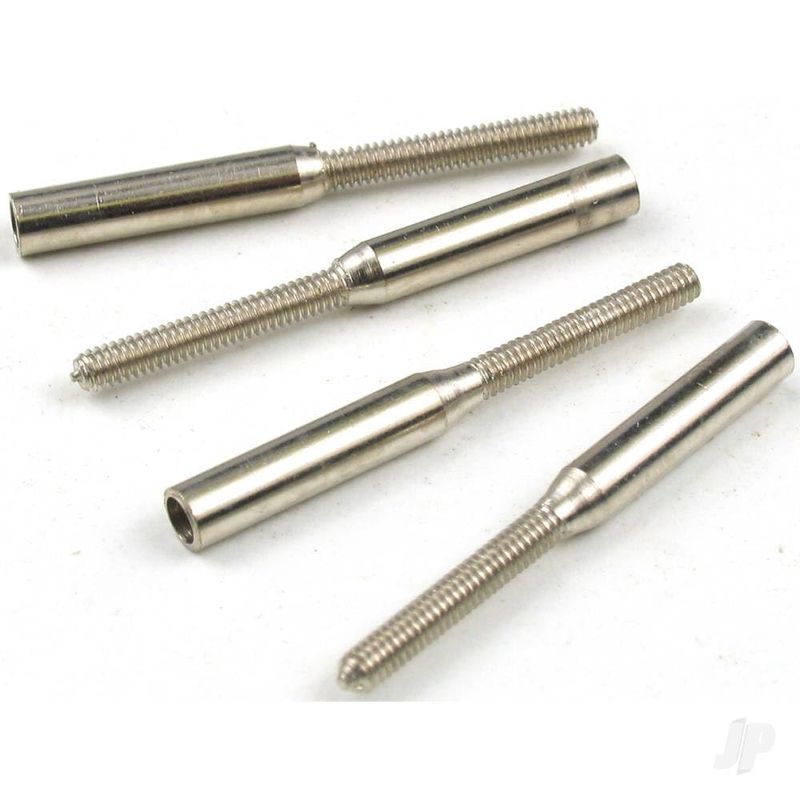JP M2 Solder Pushrod Linkage Threaded Extenders (4pcs) | For RC Model ...