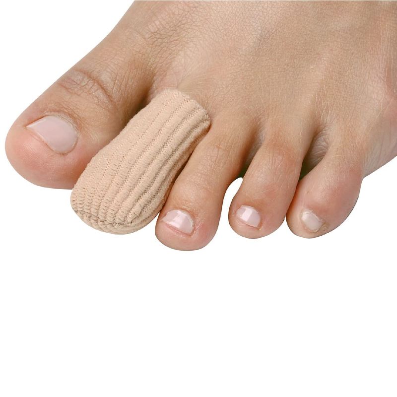 NatraCure Ribbed Fabric Gel Toe & Finger Caps/Protectors 6 Pack - for ...