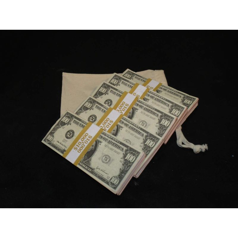 Masks Direct Prop Money Filler Packs $10.000 Blocks (5 Packs) & Cash ...