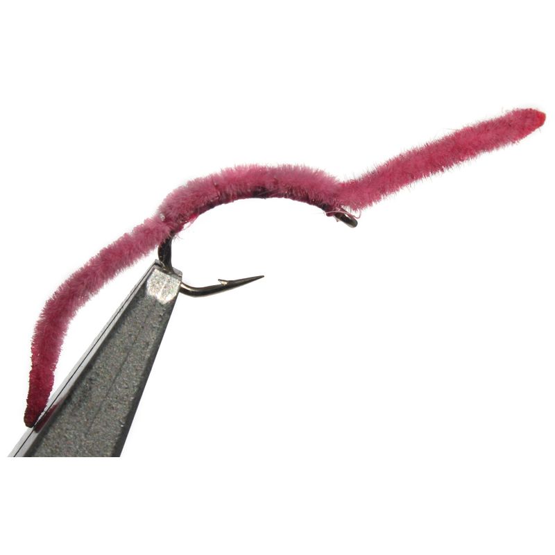 Flies Direct San Juan Worm Pink Assortment 1 Dozen Trout Fishing Flies ...