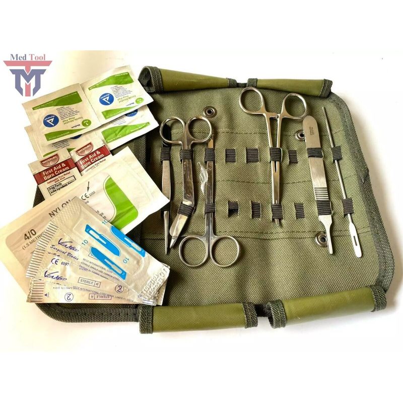 Advanced Surgical Suture Kit, First Aid Medical Travel Trauma Pack, 17 ...