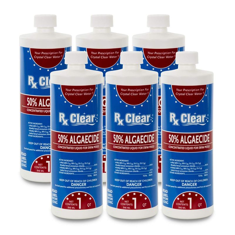 Rx Clear Algaecide 50 Plus | 50 Percent Concentrated Liquid Algaecide ...