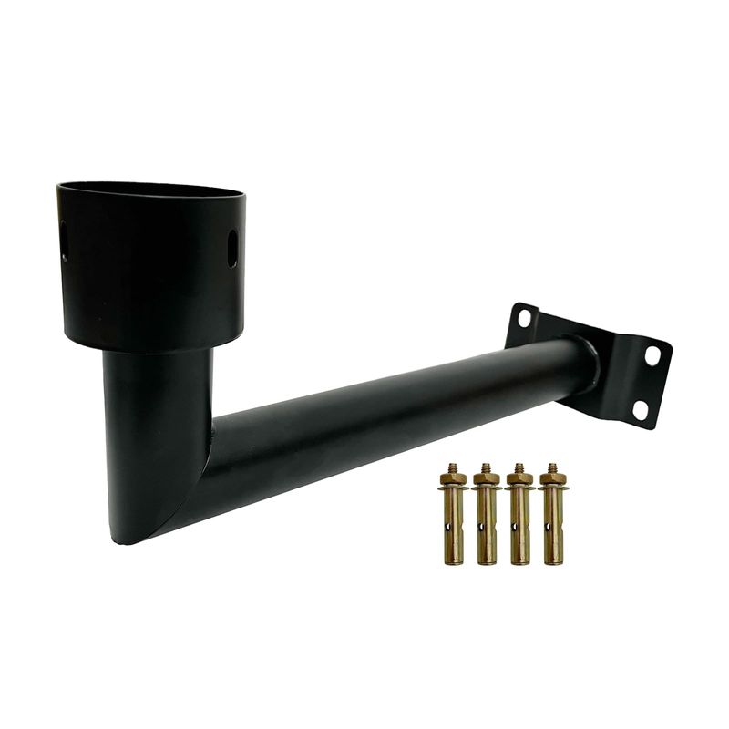 90 Degree Wall Mount Bracket for ID 3" Lamp Post Light Fixtures ...