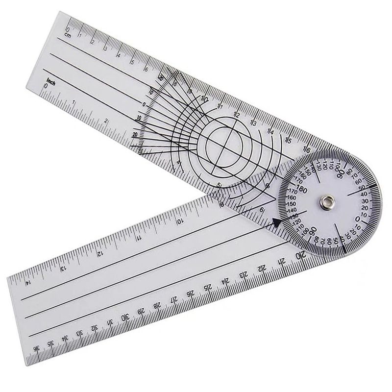 Goniometer, Angle Meter, Multi-Ruler, Angle Spine Ruler, 360 Degree ...
