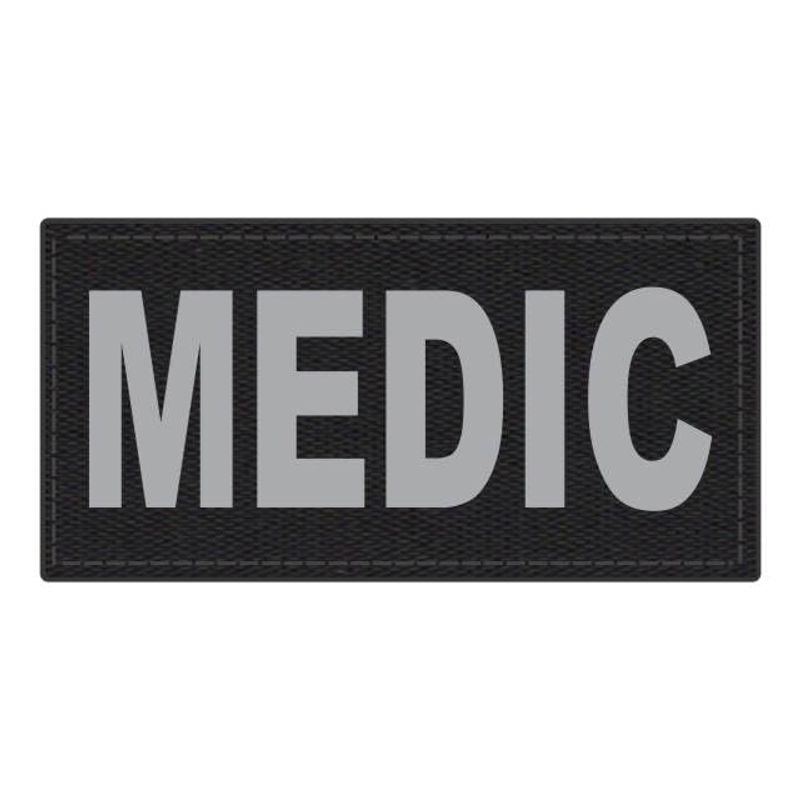 TACTICAL IDENTIFICATION PATCHES Medic Patch - 4x2 - Gray Lettering ...