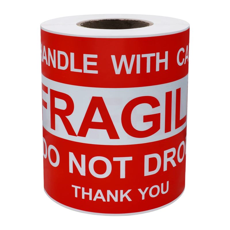Hylabelest 101x152mm Do Not Drop Thank You Fragile Stickers Handle with ...
