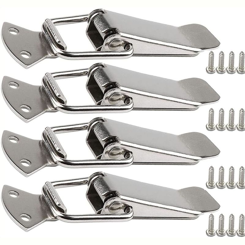Litensh 4pcs Stainless Steel Toggle Lock with Screws, Box Clasp, Lever ...