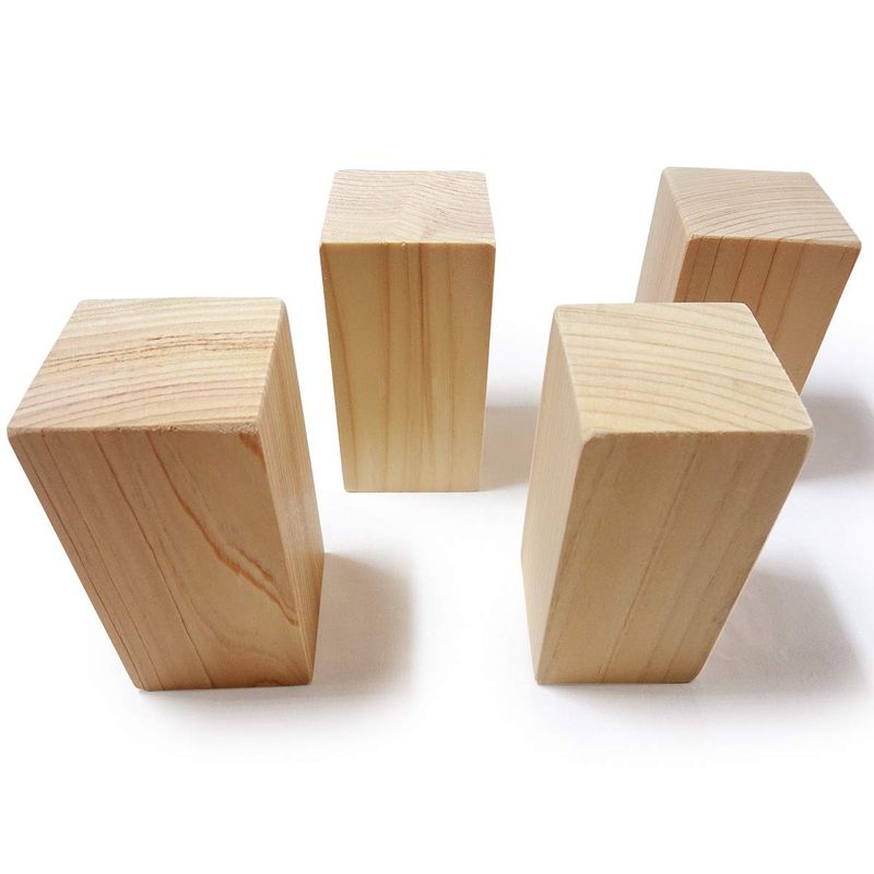 Wood Plank, Wood Plank, Square Wood Block, Made in Japan, 1.6 x 1.6 x 3 ...