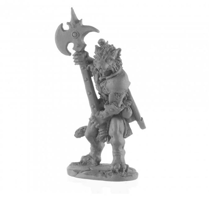 Catfolk Warrior Miniature 25mm Heroic Scale Figure Dark Heaven Legends ...