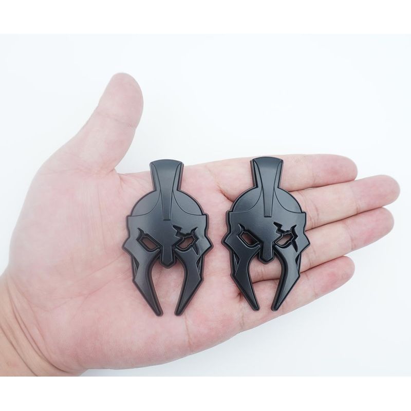 Pair Set Gladiator Emblems 3D Custom Badges Right and Left Side ...