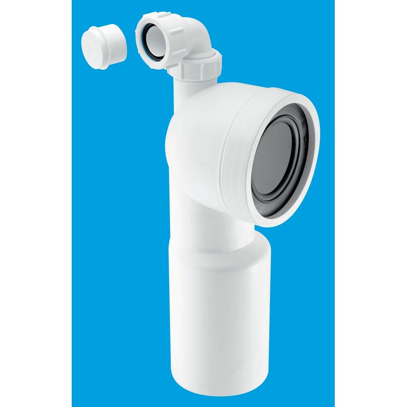 McAlpine WC-CON9V Bent Pan Connector with Boss - Plain End - Online ...