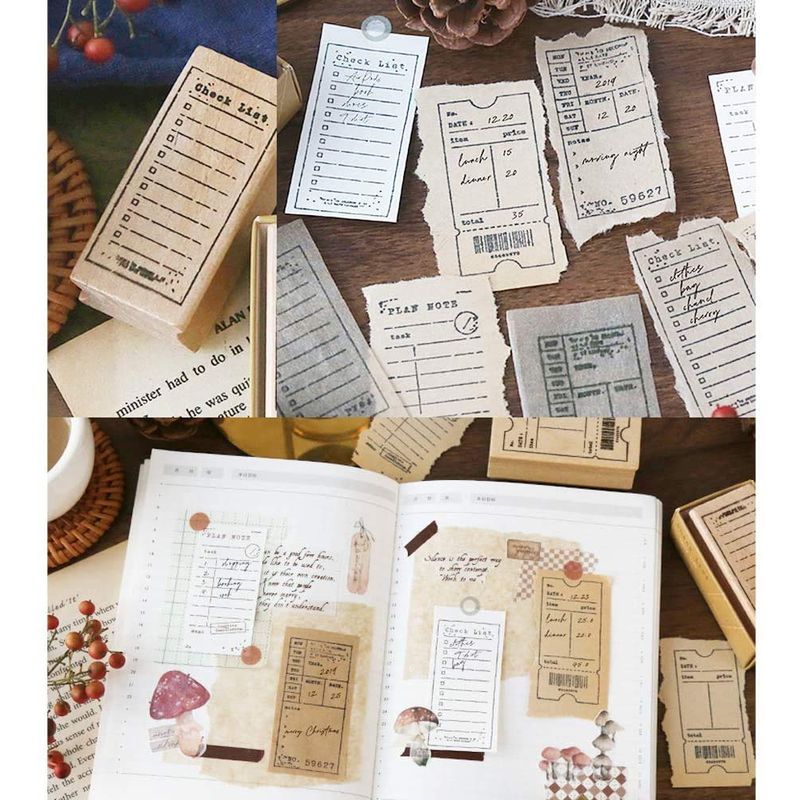 Time Management Stamp Wooden Reward Stamp, Time Axis Daily Schedule ...