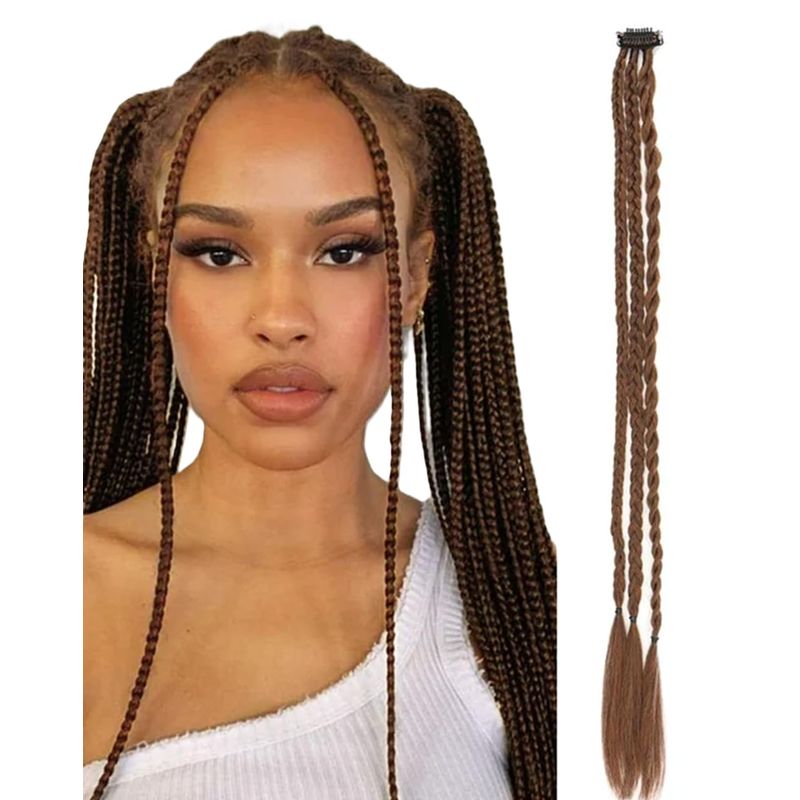 Clip-In Hair Extension Braids Dreadlocks Hair Extensions, Clip In Box ...