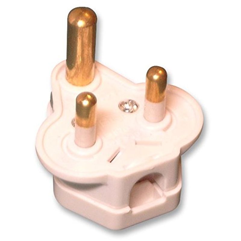 5A Round PIN Plug | Electrical Mains Plugs Standard CONNECTORS, 1 X Qty ...