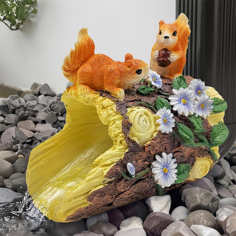Teaeeno Squirrel Decor Statue Gutter Downspout Extension Decorative ...