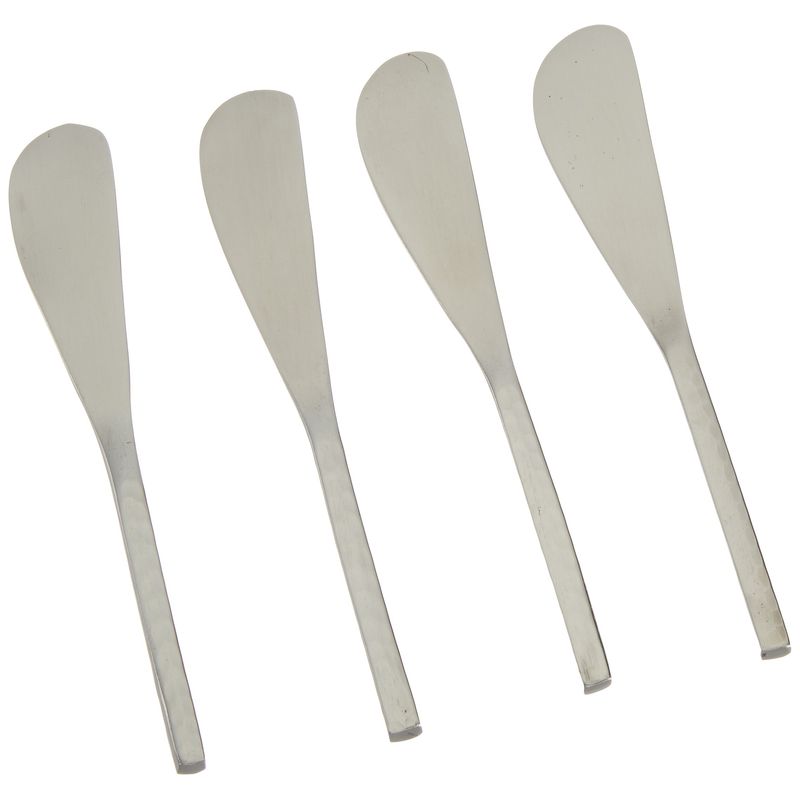 Abbott Collection Stainless Steel Hammered Butter Spreader (4.5" L ...