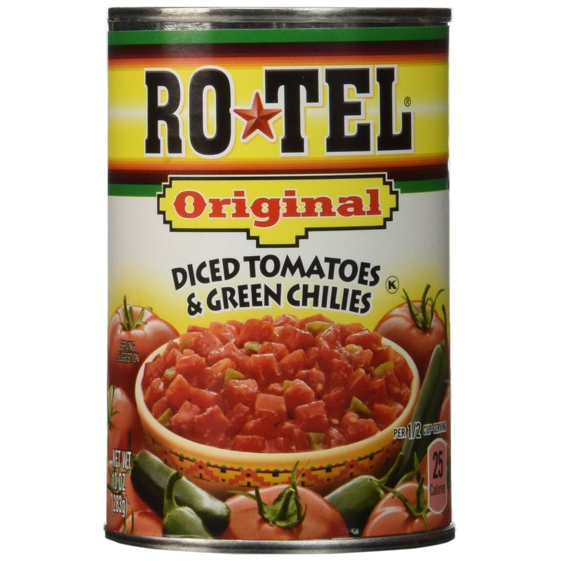 Ro Tel Original Tomato Diced Green Chili, 10 Ounce, (Pack Of 4 ...