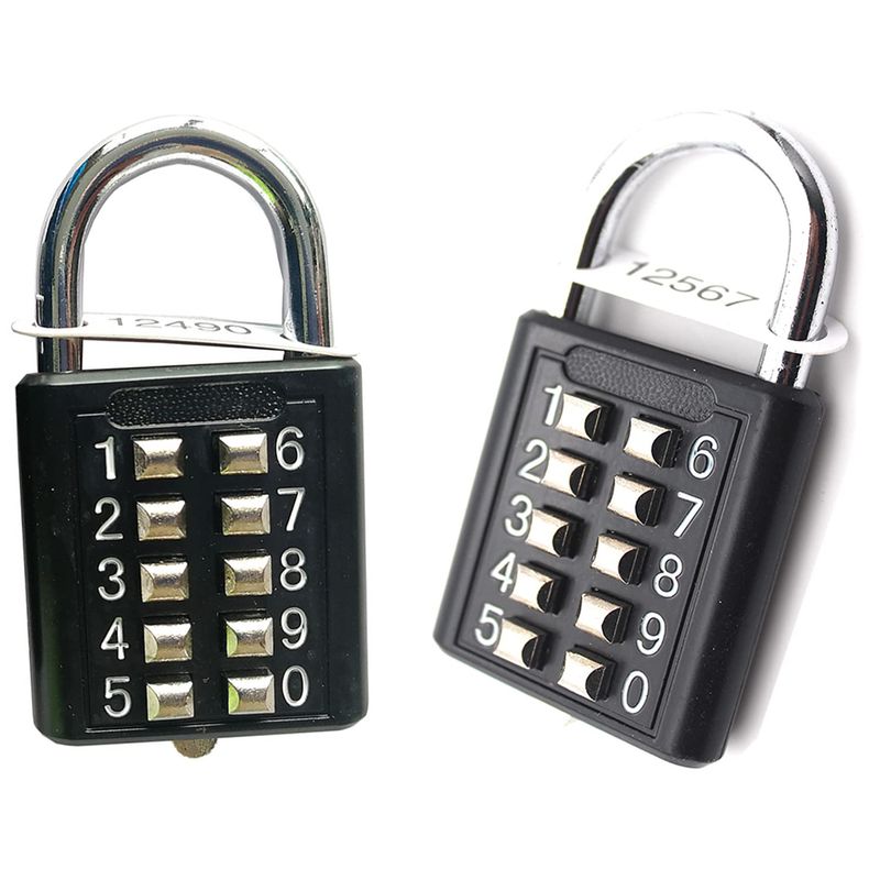 zeng Padlock - Digits Combination Lock,Button Combination Security ...