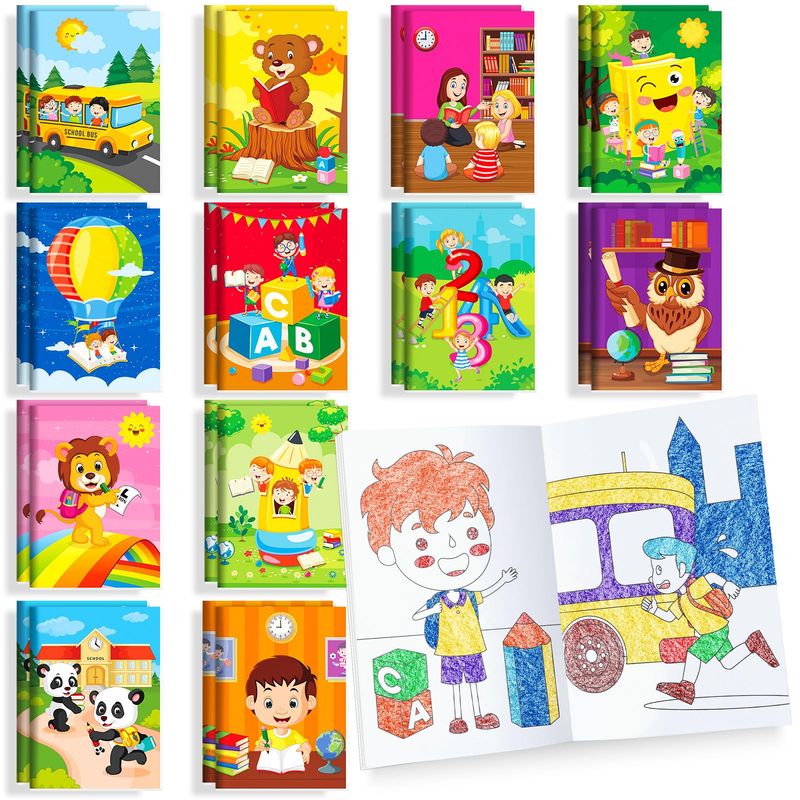 BenLouis 24 Preschool Kindergarten Mini Coloring Books for Kids ...