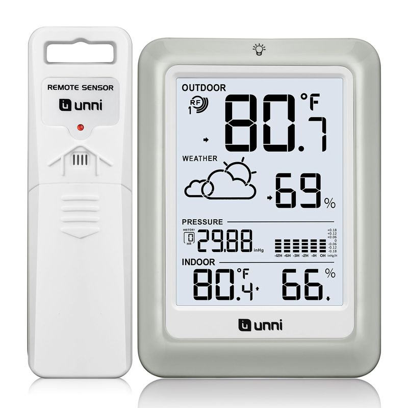 Indoor Outdoor Thermometer Hygrometer Wireless Weather Stations ...