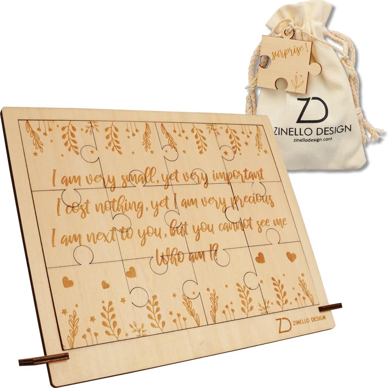 ZINELLO DESIGN - Wooden Pregnancy Announcement Puzzle | Original Puzzle ...