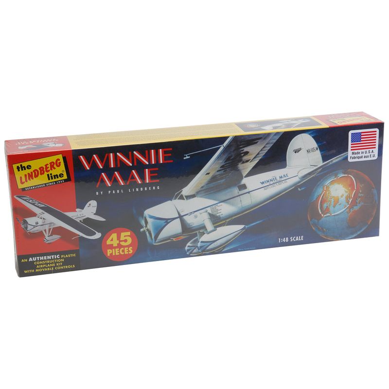 Lindberg Models 1:48 Scale Winnie Mae Airplane Model Kit - Online ...