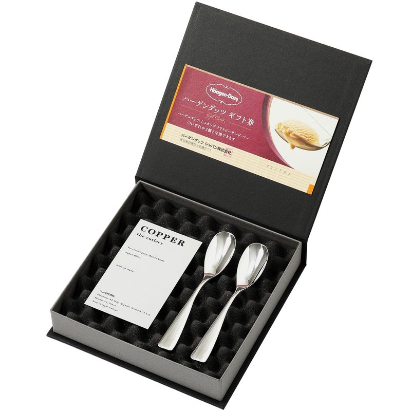 COPPER the cutlery 2 Ice Spoons and Haagen-Dazs Gift Certificate Set ...