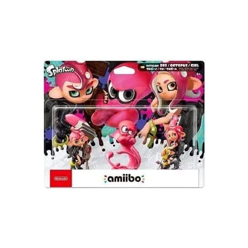 Octoling Triple Pack (Octoling Boy + Octopus + Girl) amiibo (Splatoon Collection) (Nintendo ...